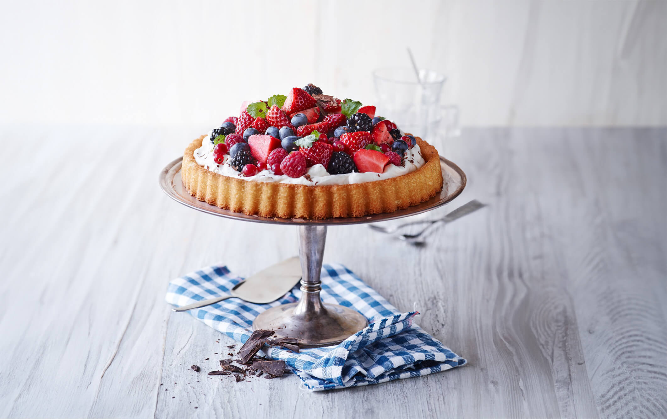 Tærte med friske bær - Dan Cake Tærte med friske bær - Dan Cake